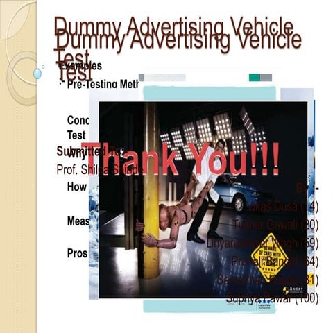 Dummy advertising vehicle | PPTX