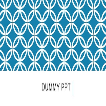 Dummy ppt | PPTX