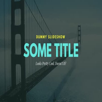 Dummy slideshow | PPT