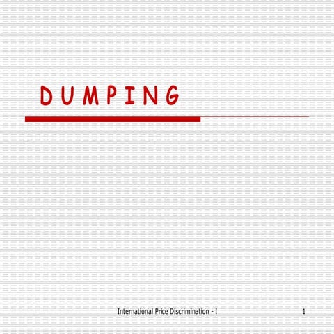 Dumping | PPT