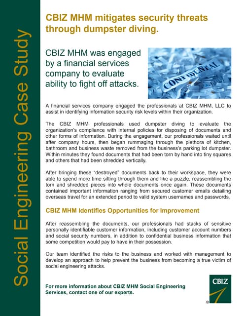 Social Engineering Case Study: Pretexting | PDF