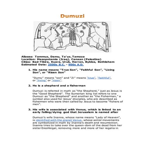 Dumuzi . | DOCX