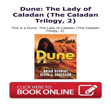 Čitati [knjige] Dune: The Lady of Caladan (The Caladan Trilogy, 2) | PDF