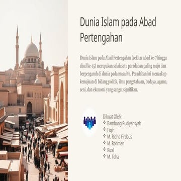 presentasi Dunia Islam pada Abad pertengahan.pptx