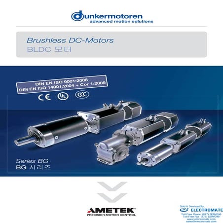Dunkermotoren Brushless DC Motors | PDF