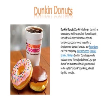 Dunkin donuts | PPTX