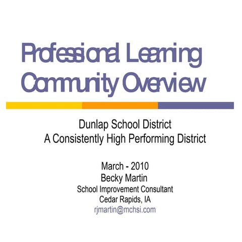 Professional Learning Communities | PPT