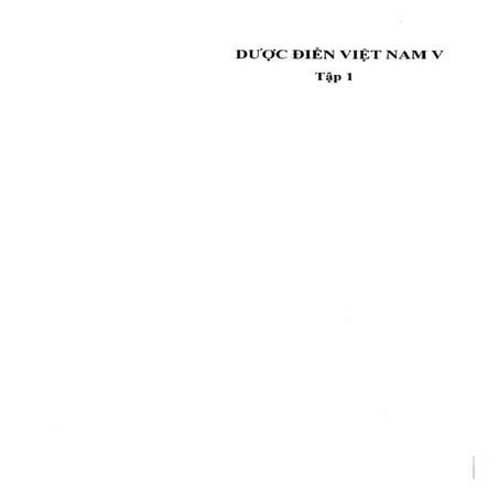 Dược điển Việt Nam xuất bản lần thứ 5-tap-1 | PDF