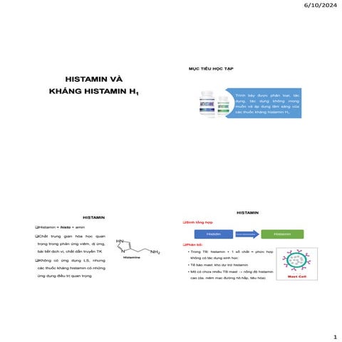 [DUOC LY] Thuốc kháng Histamin H1.pdf111 | PDF