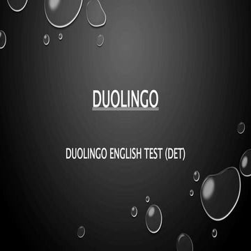 Duolingo ppt for beginners learning with full data | PPTX