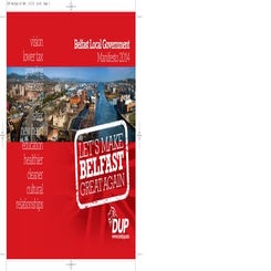DUP's Belfast Manifesto | PPT
