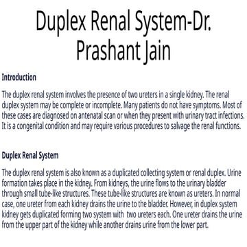 Duplex Renal System-Dr Prashant Jain.pptx
