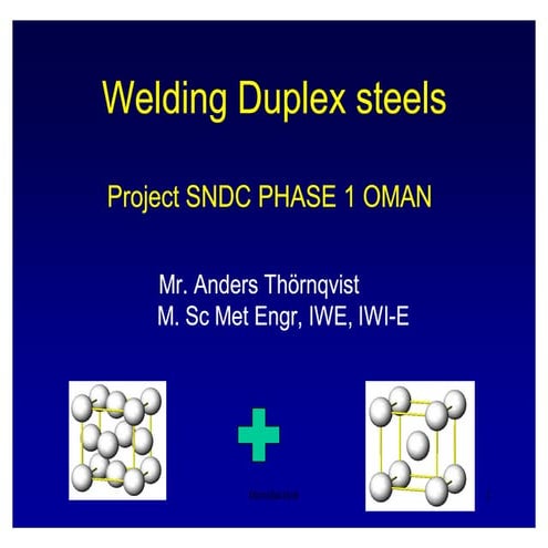 Duplex welding | PDF