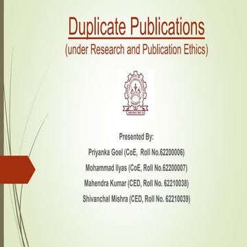 Duplicate Publications and its Case Studies.pptx