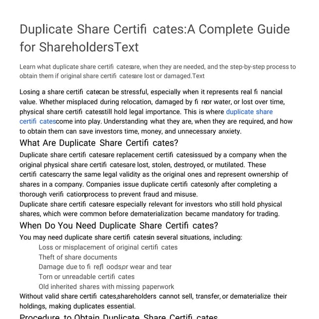 Duplicate Share Certificates A Complete Guide for Shareholders.pdf