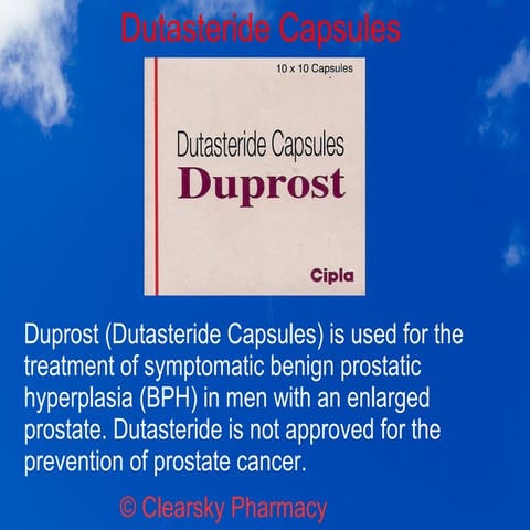 Duprost (Dutasteride Capsules) | ODP