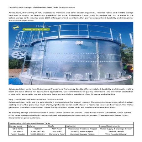 Durability and Strength of Galvanized Steel Tanks for Aquaculture.docx