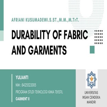 DURABILITY OF FABRIC AND GARMENTS I .pptx