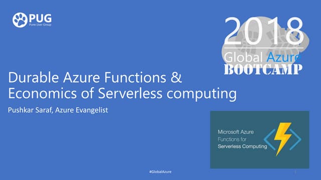Durable Azure Functions Ppt