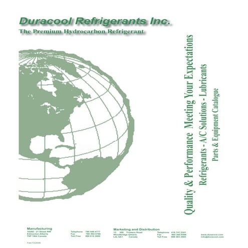 Duracool Parts And Accessories 2006 Catalogue Mr | PDF