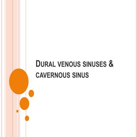 Anatomy and function of the dural venous sinuses | DOCX