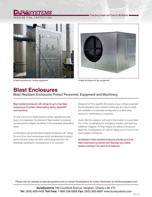 Dura systems heavy duty blast wall which ensure safety | PDF