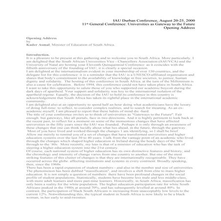 Durban opening k. asmal | RTF