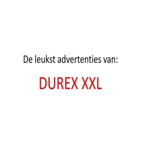 Durex xxl | PPT