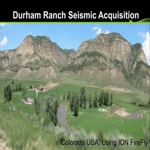 Durham Ranch Seismic Acquisition | PDF