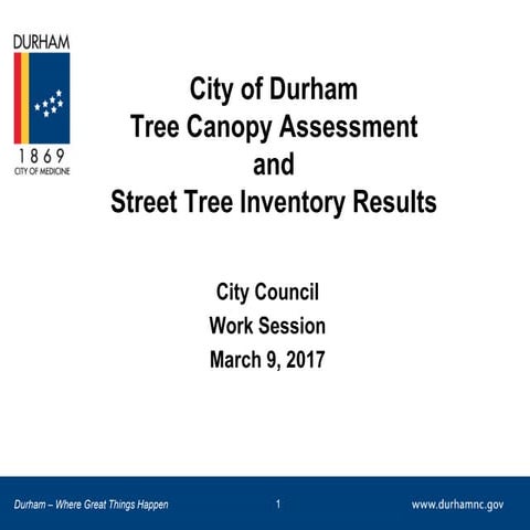 Durham tree canopy assessment 2017 | PDF