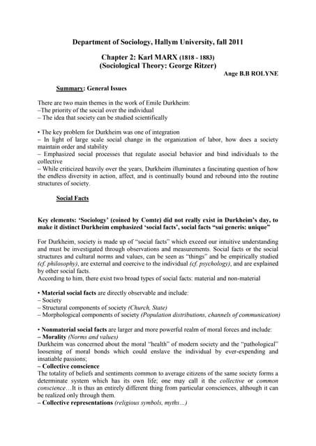 Lec 3. founding fathers of sociology, part 1 | PPT