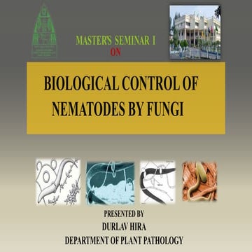Biological Control of nematodes by fungus | PPTX