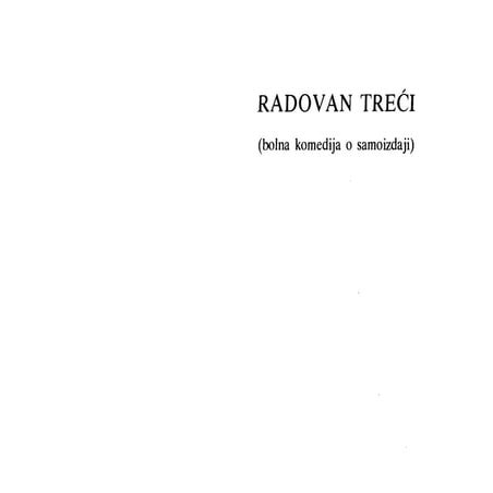 Dusan kovacevic-radovan-iii | PDF