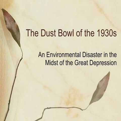Dust bowl | PPT