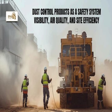 Beyond Water Trucks A Technical Look at Polymer-Based Dust Control ...