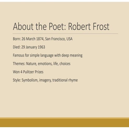 Exploring Robert Frost's Poems: Fire and Ice & Dust of Snow Analysis | PDF