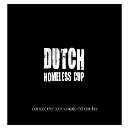 Dutch Homeless Cup Mike Janssen | PPT