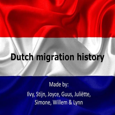 Dutch migration history | PPTX