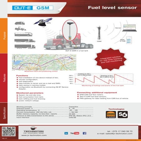 DUT-E 2Bio Fuel Level Sensor (ENG) | PDF