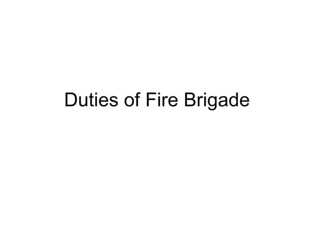 Fire safety basics | PPT