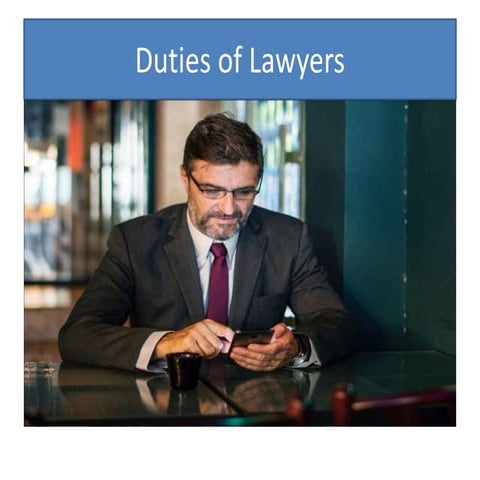 Duties of Lawyers | PPT