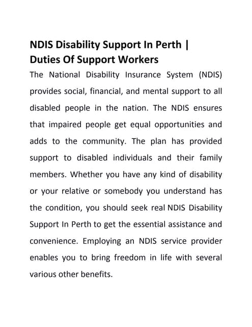 Expert NDIS Support: Tailored Training for Quality Disability Care ...