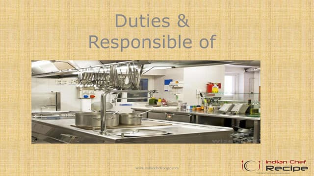 Kitchen stewarding department | PPTX