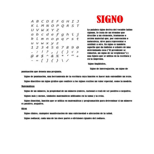 Diferencia entre signo y simbolo | PPT