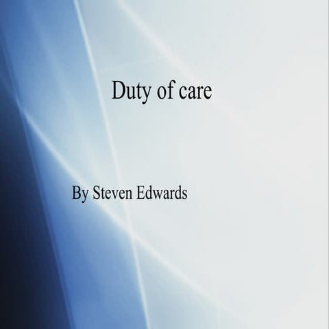Duty of care | PPT | Daycare and Pre-School | Parenting