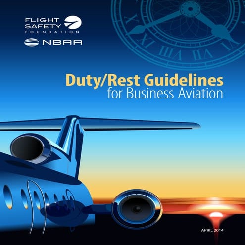 Flight Safety Foundation - Duty/Rest Guidelines NBAA | PDF