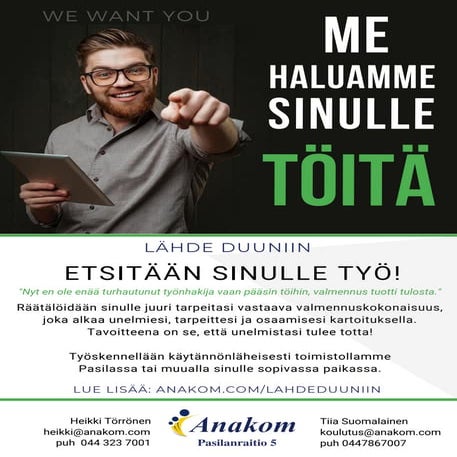 Lähde duuniin!- Anakom | PDF