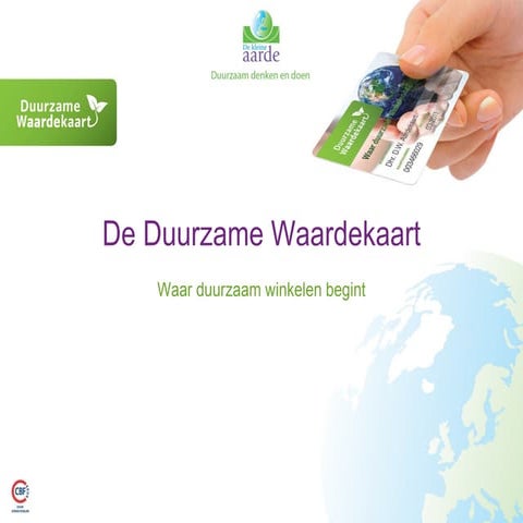 Duurzame Waardekaart Stichting De Kleine Aarde (2 Mb) | PPT