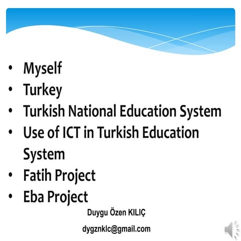 ICT in Education in Turkey | PPTX