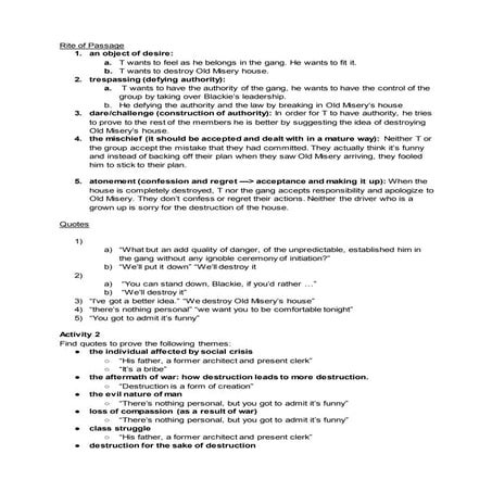 The destructors | DOCX